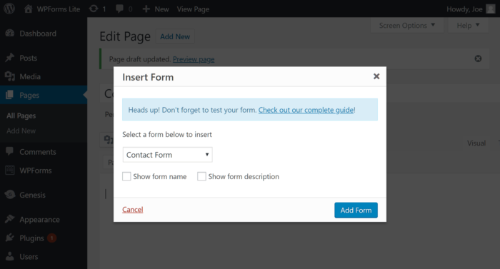 How To Create A Basic Contact Form For Wordpress With Wpforms