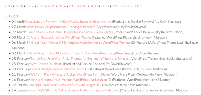 Top Five Best Archive Page Plugins for WordPress